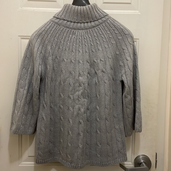 Alfani | Sweaters | Alfaninwotwomens Sparkly Silver 34 Sleeve Comfy ...